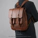 Leather Backpack Pattern With Video Tutorial Size Small/laptop Bag ...