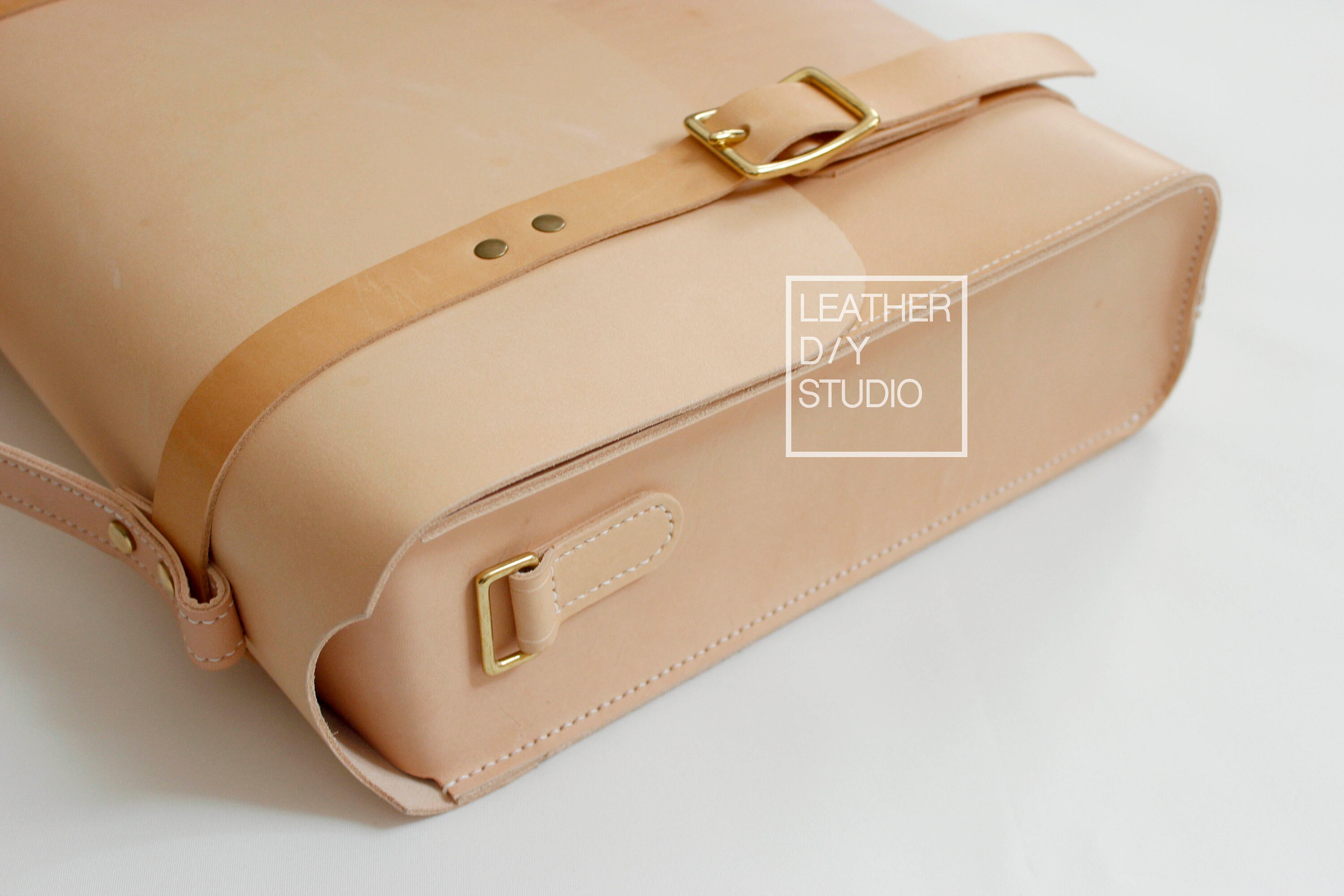 15 Inch Leather Bag Pattern With Instruction/build Along Pattern/how to ...