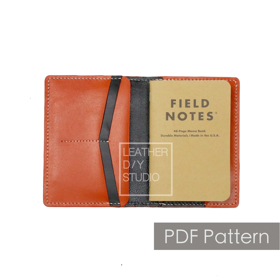 Leather Journal Cover Pattern/instruction/field Notes Pattern/wallet ...