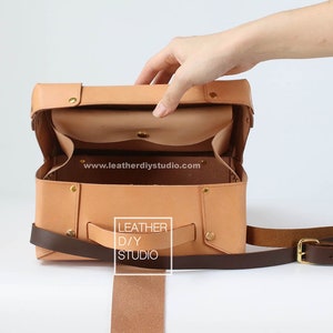 Leather Bag Pattern With Video Tutorial/build Along Pattern/instruction ...