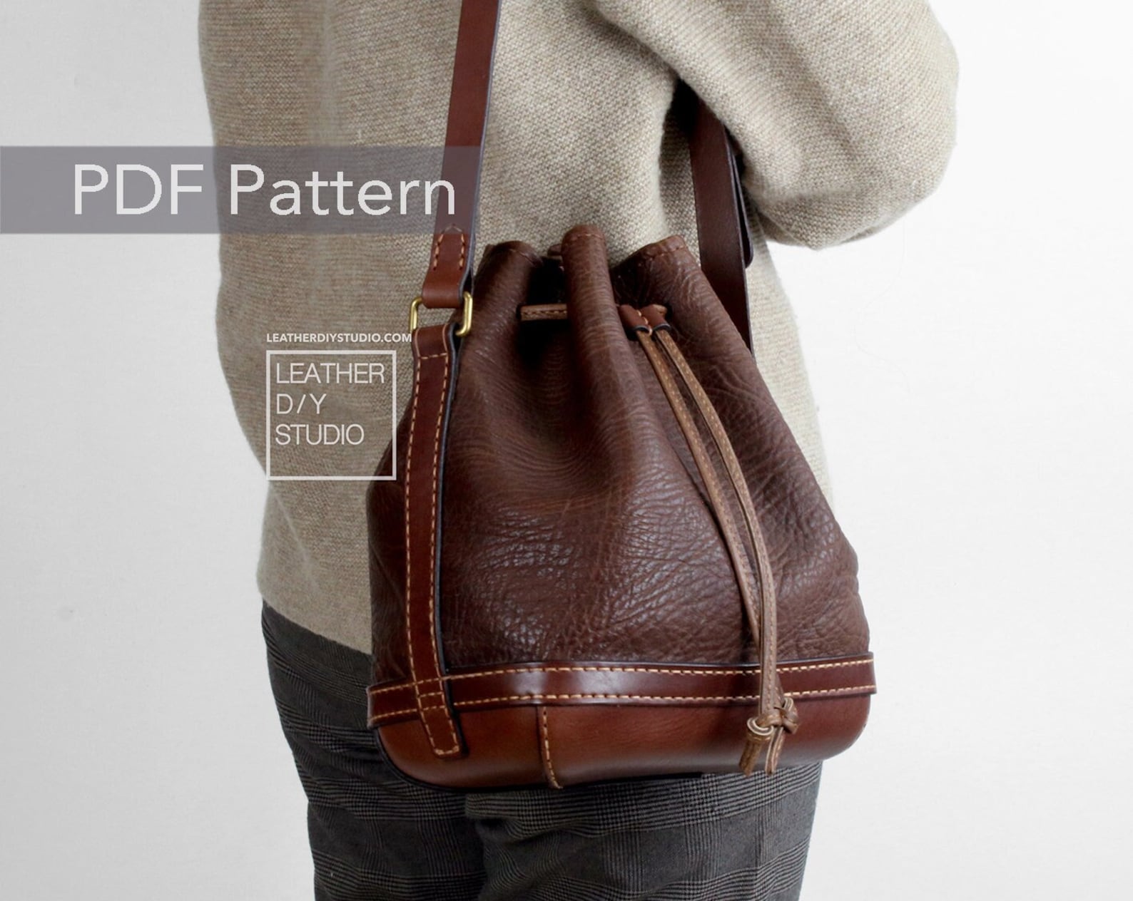 Bucket Bag PDF Pattern With Video Tutorial /leather Bag Pattern ...