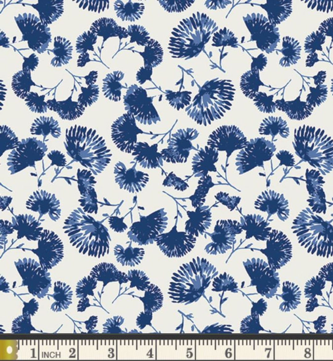 Foliage Escape Lapis 32" REMNANT Indigo & Aster by Bari J., Art Gallery ...