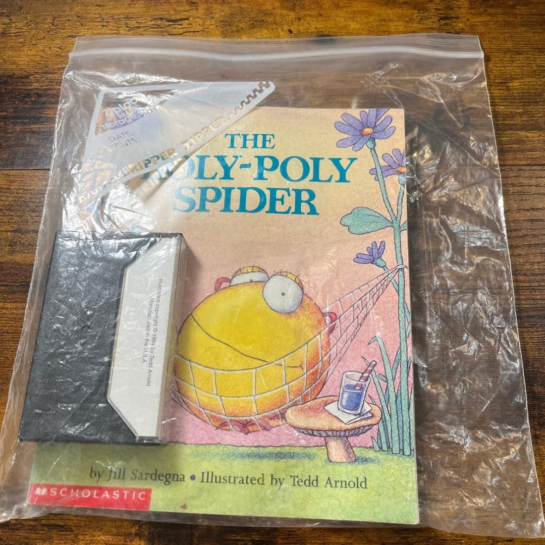 The Roly Poly Spider Scholastic Book and Cassette Tape 1994 Kids - Etsy