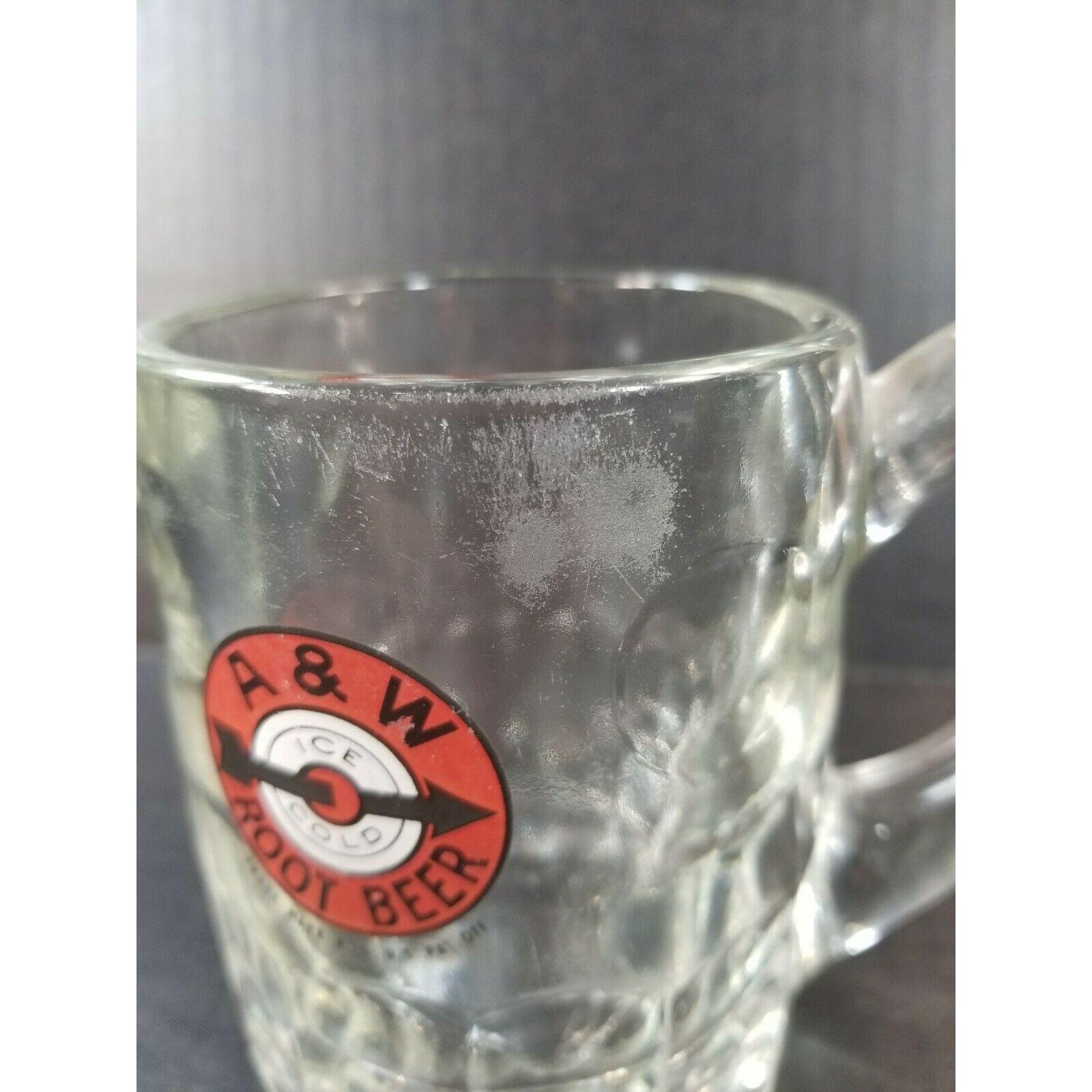 Vintage A&W Glass Mug: Arrow Bullseye Rootbeer Cup - Etsy