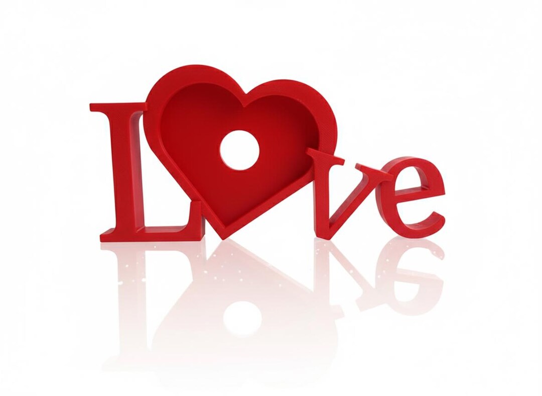 Love Photo Display Stand 3D Printed With Free Personalisation If ...