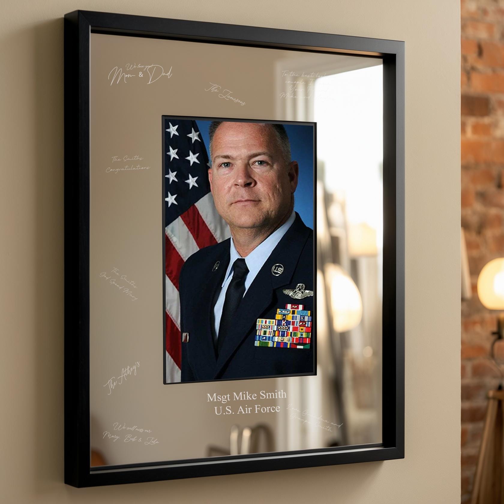 Personalized Army Retirement Frame: Engraved Guestbook Gift - Etsy