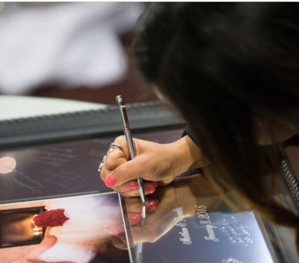 Wedding Signature Frame, Photo Frame, Signature Mat, Guest Book ...