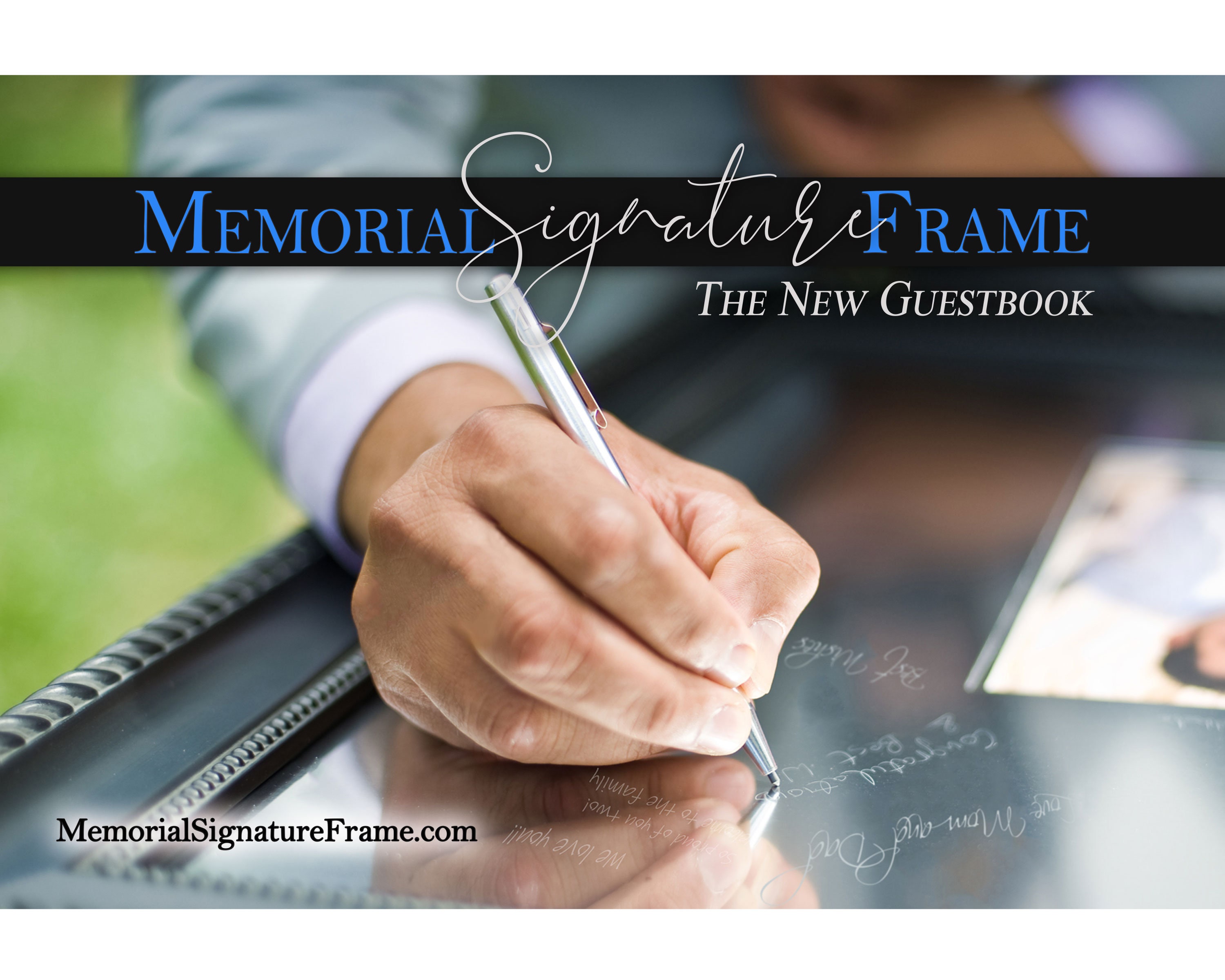 Personalized Memorial Signature Frame: Engraved Sympathy Keepsake - Etsy
