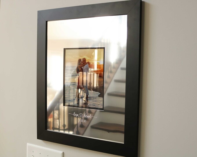 Wedding Signature Frame, Photo Frame, Signature Mat, Guest Book ...