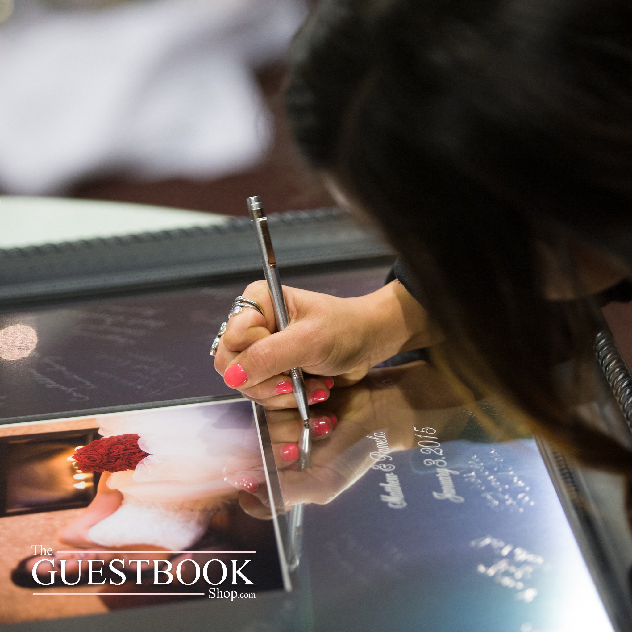 Wedding Signature Frame, Photo Frame, Signature Mat, Guest Book ...