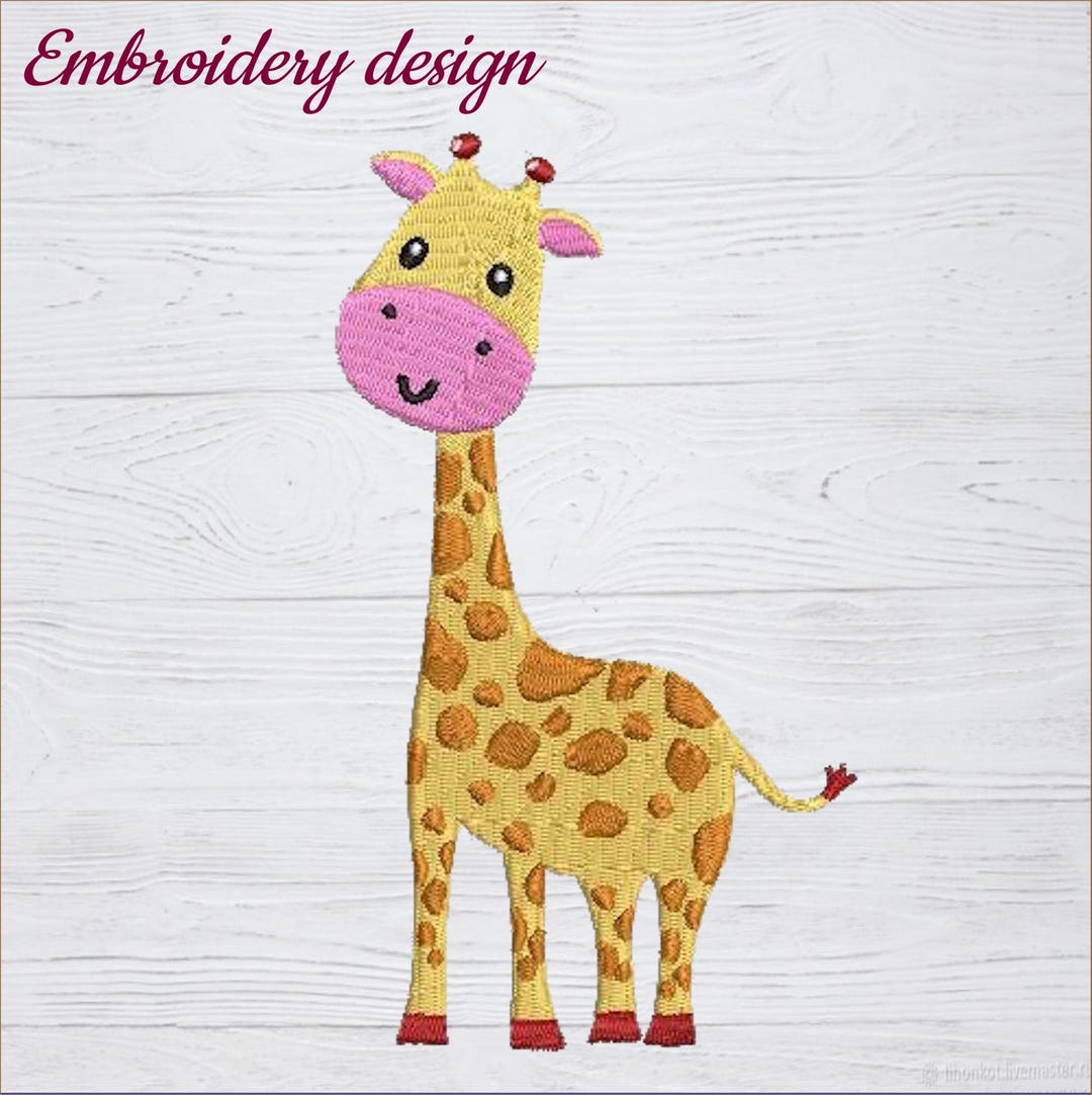 Cute Giraffe Machine Embroidery Design, Giraffe Embroidery Design ...