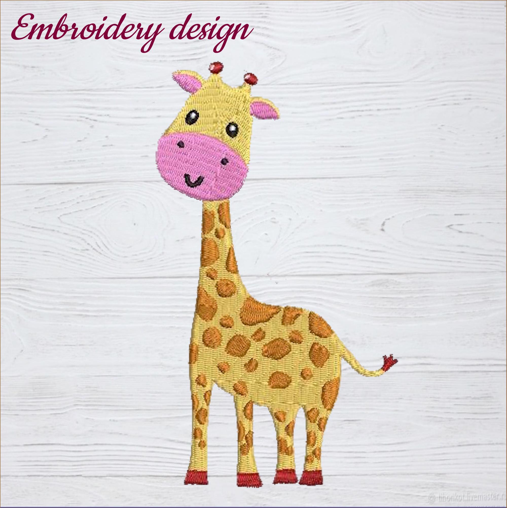 Cute Giraffe Machine Embroidery Design, Giraffe Embroidery Design ...