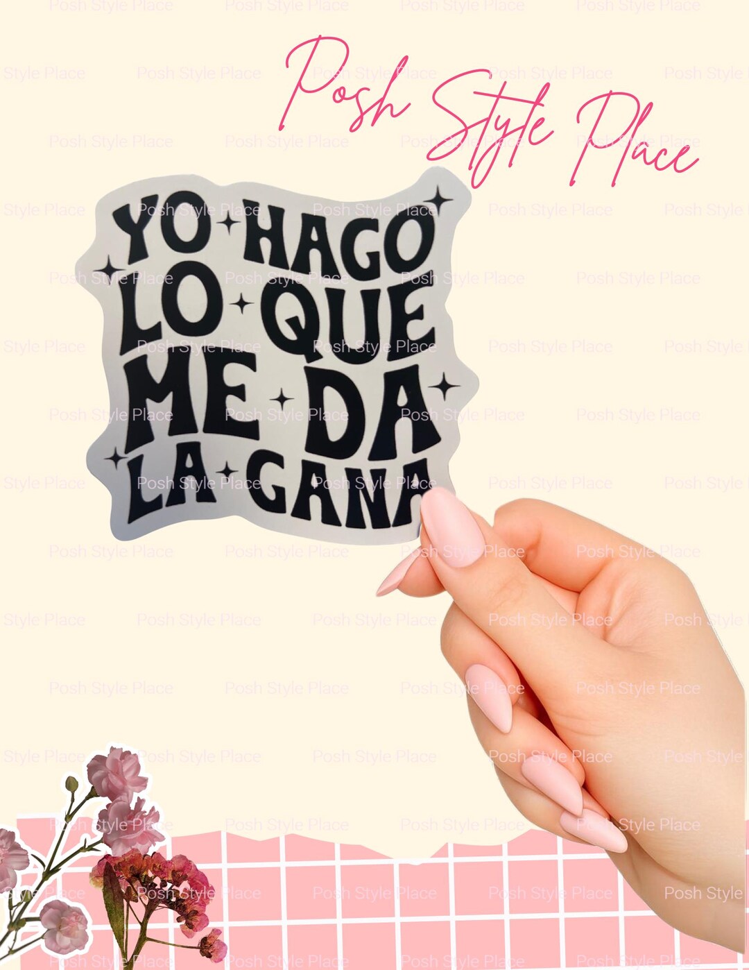 Sticker Waterproof Spanish Latina Hispanic Yo Hago Lo Que Me Da La Gana ...