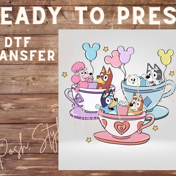 Bluey Iron on Transfers - Etsy