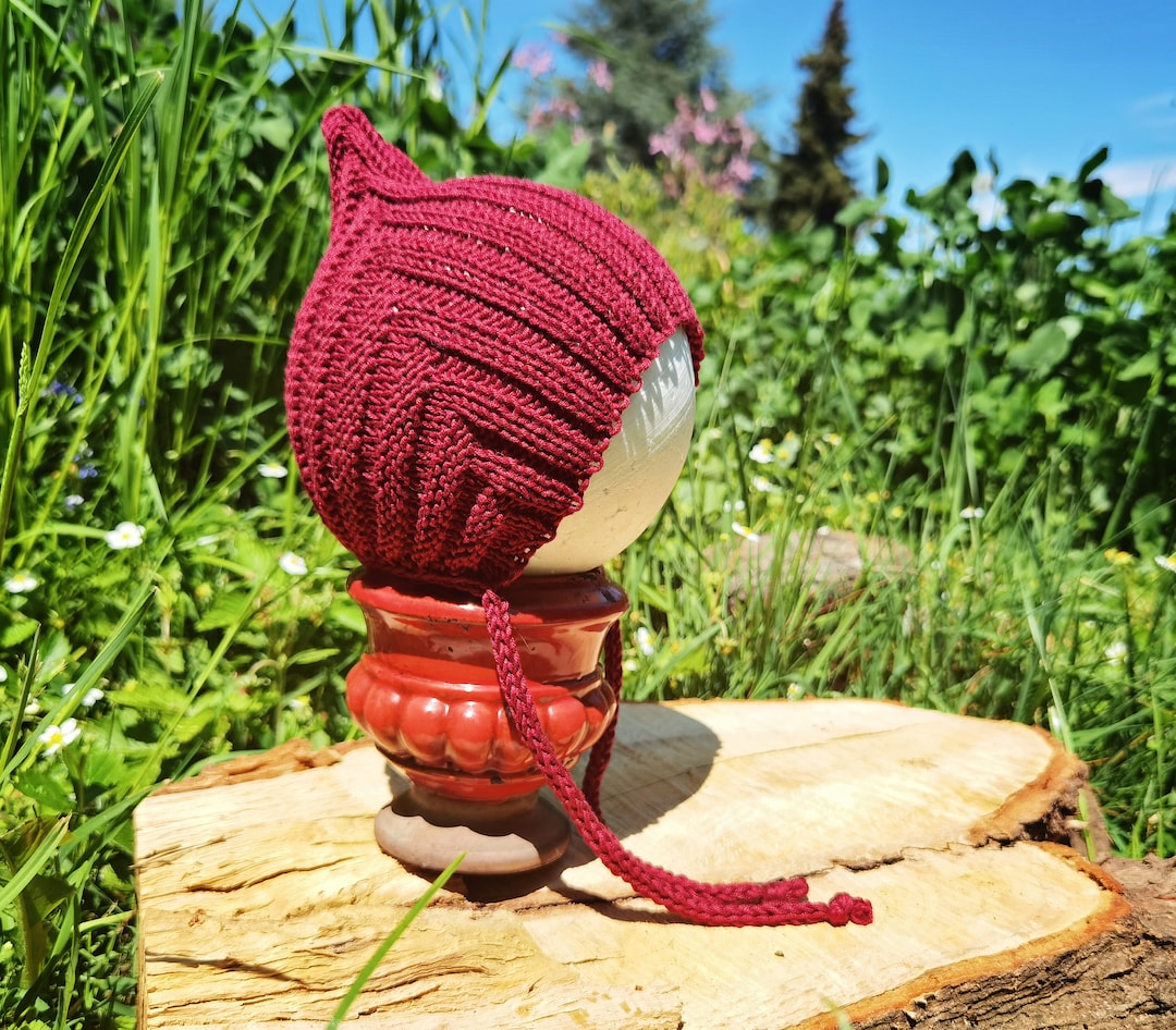 Hand Knitted Pixie Cap / Pixie Hat Unisex / Cotton Wool / - Etsy