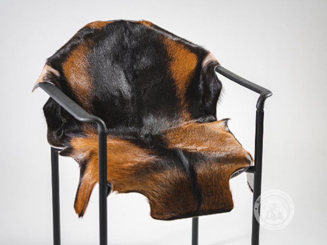 Goatskin Hide Exotic Tones, Genuine Leather Rug - Size 2x3' - Etsy