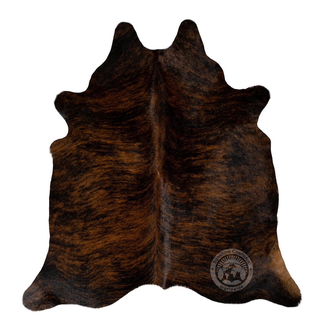 Brindle Cowhide Rug, Premium Brazilian Hide - Etsy