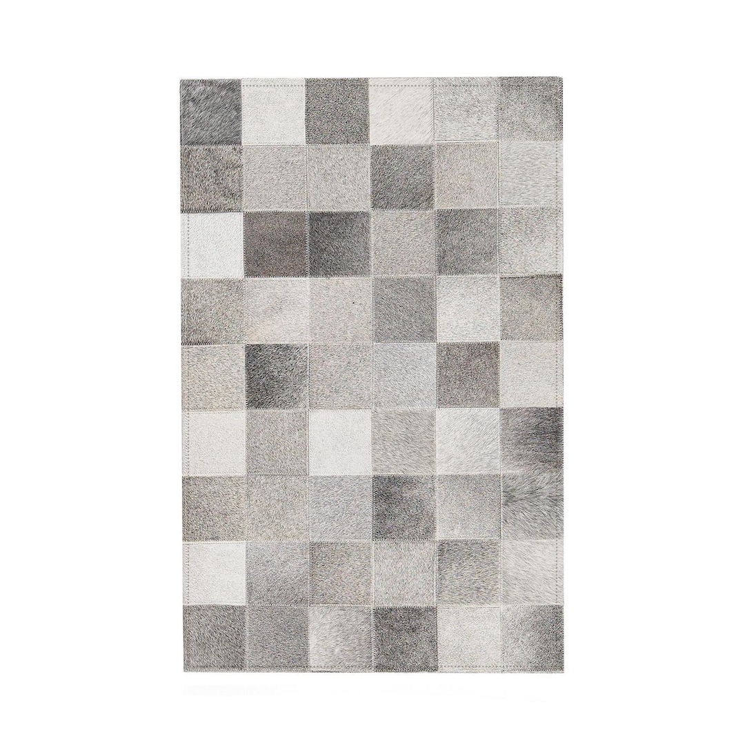 Cowhide Patchwork Rug - Handmade Bedside and Floor Mat - Size 24x35 ...