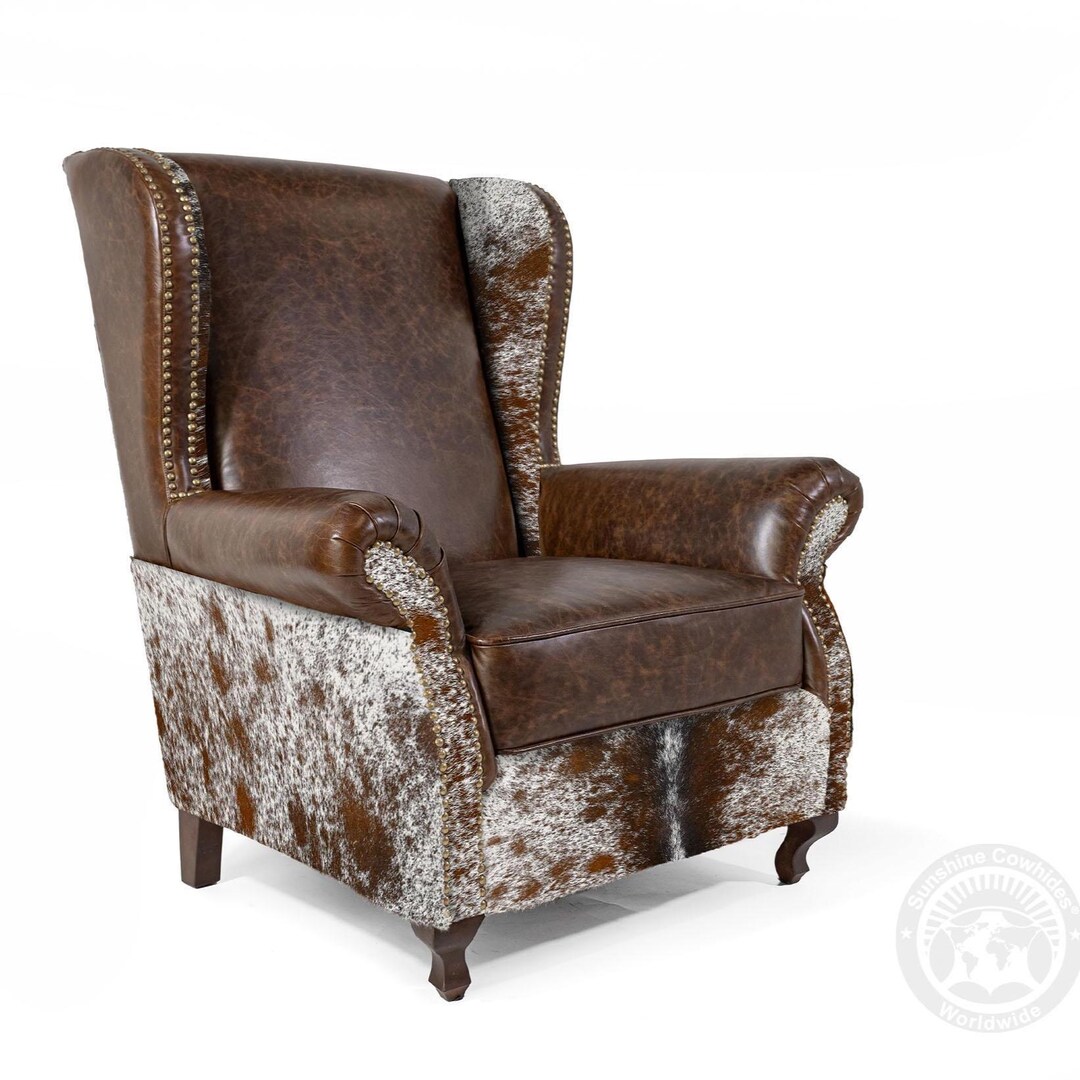 Leather Wingback Chair – Handmade Leather Chair | Unique Natural ...