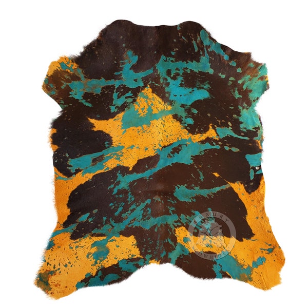 Acid Wash Cowhide Rug - Etsy