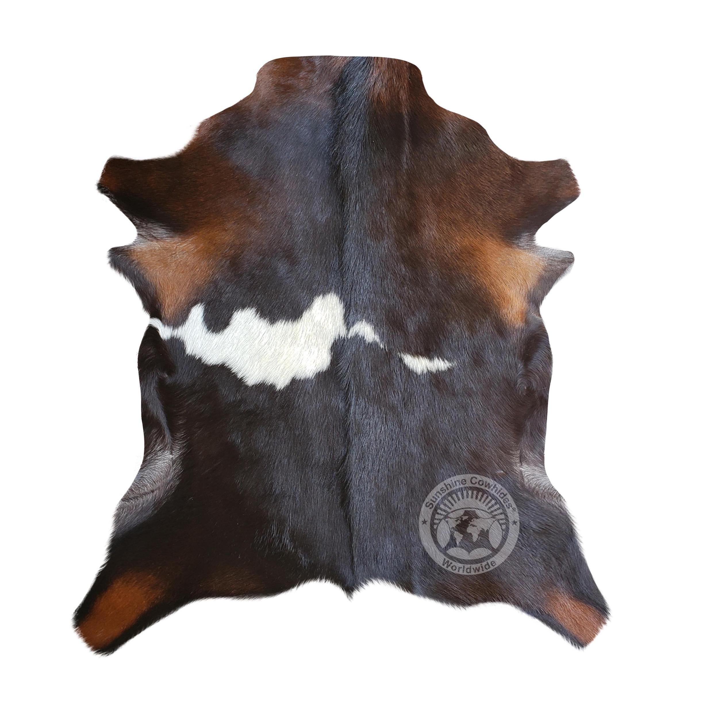 Goatskin Hide Exotic Tones, Genuine Leather Rug - Size 2x3' - Etsy