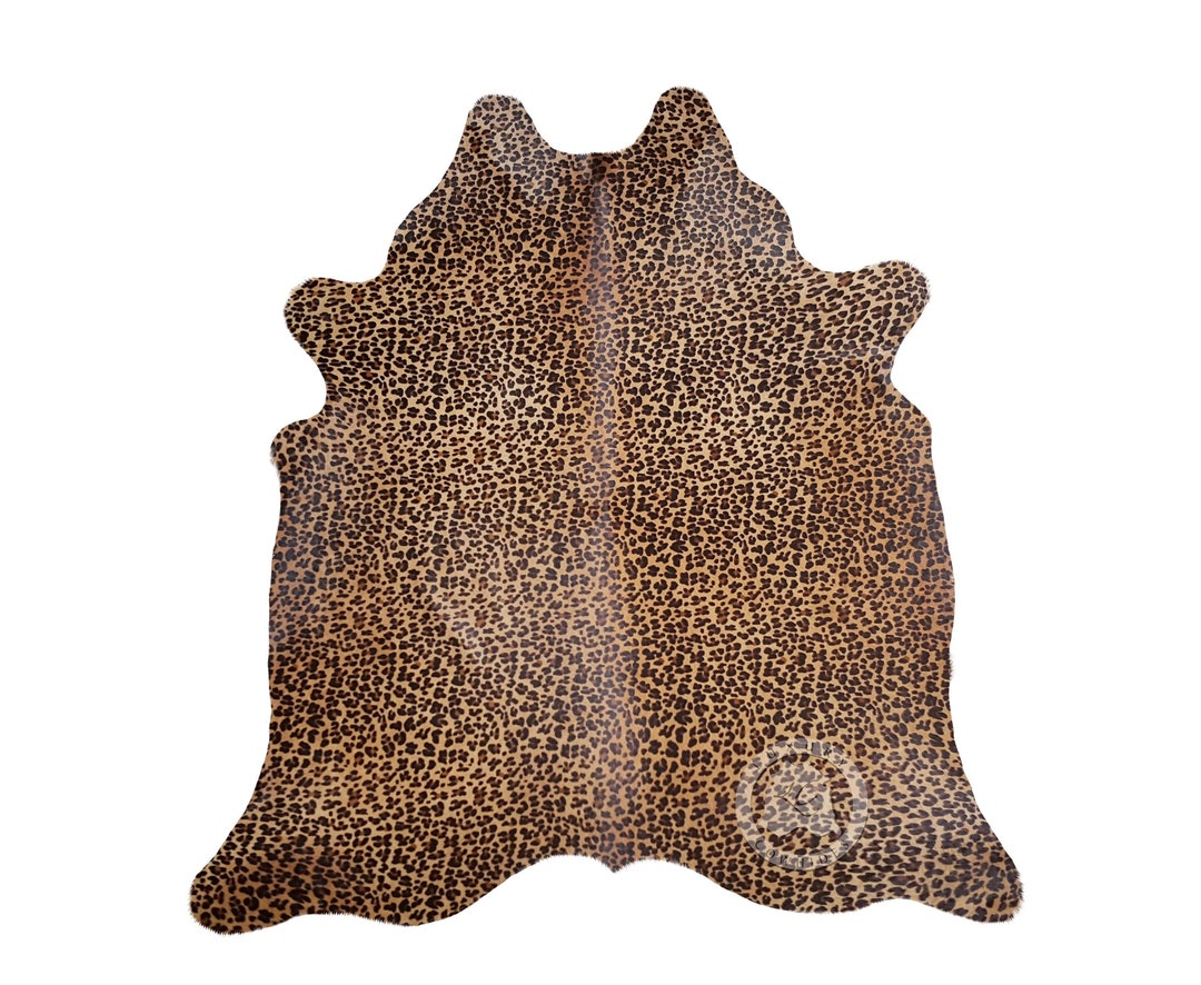 Exotic Jaguar Hide Animal Print Cowhide Rug for Unique Home Decor - Etsy