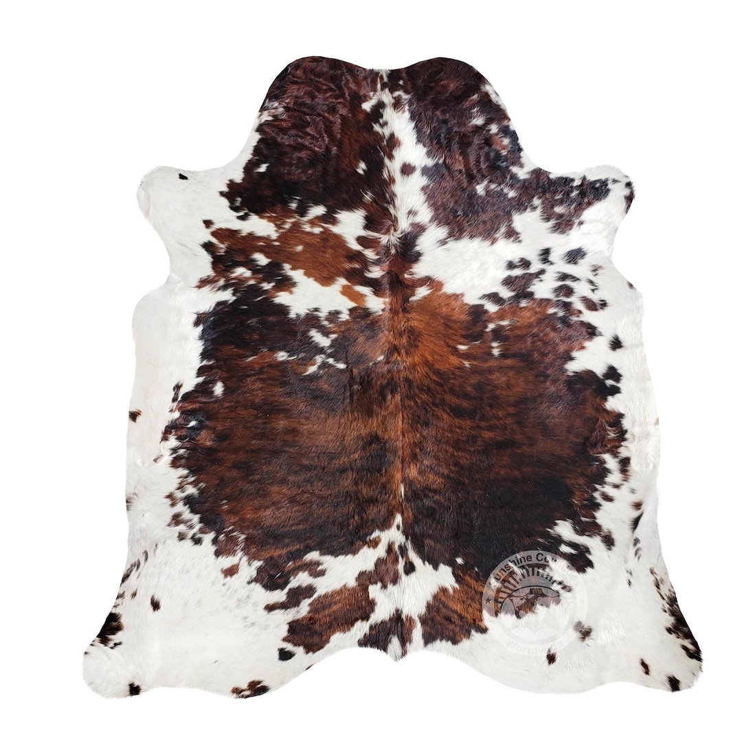 Tricolor Cowhide Rug, Hair on Hide Cowhide - Sizes: M/L/XXL - Ranch ...