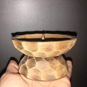 Vintage Wooden Candlestick Vintage Candlestick Hand Made Candlestick ...