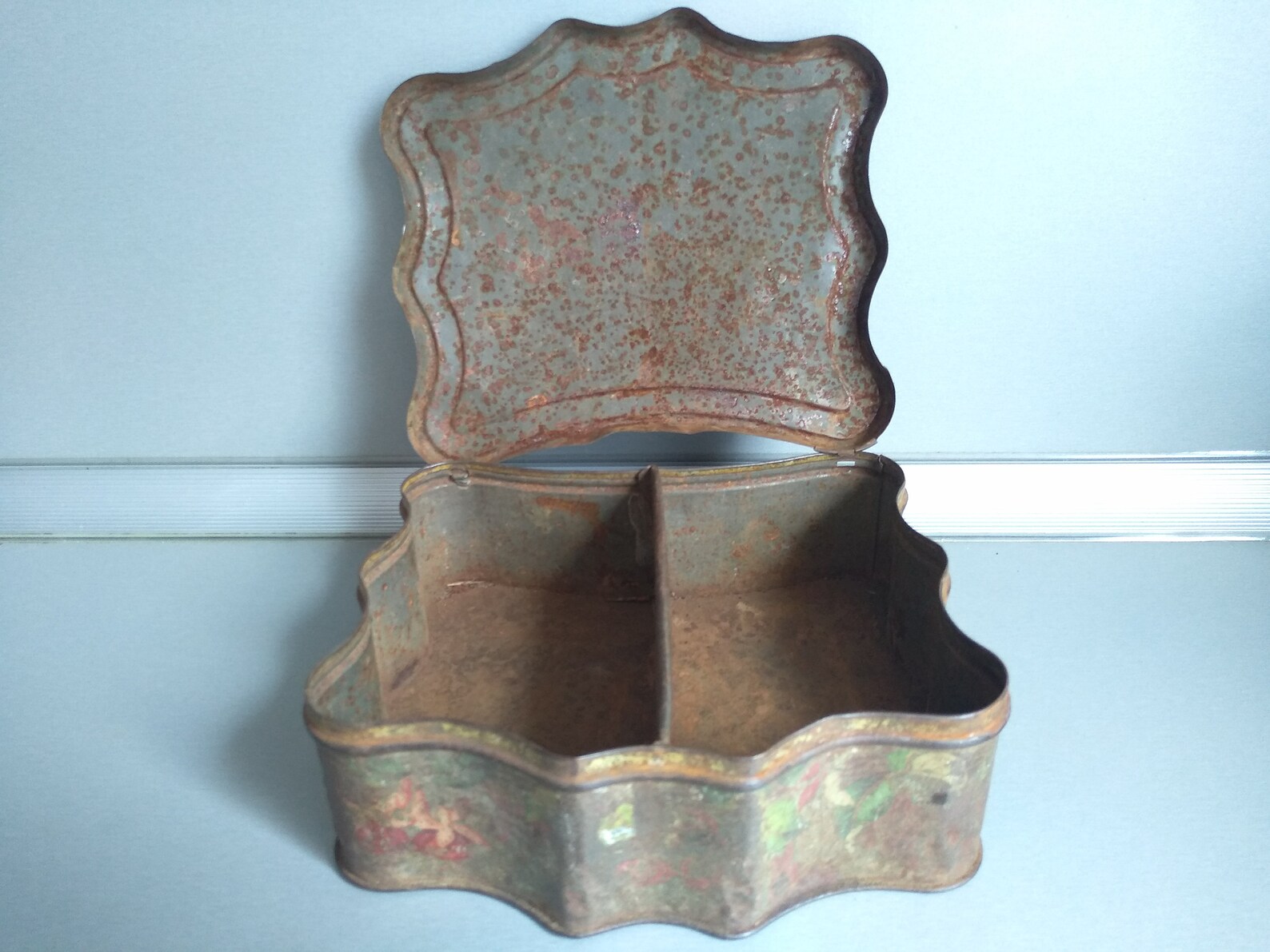 Antique Galvanized Large Box Galvanized Metal Box Farmhouse - Etsy