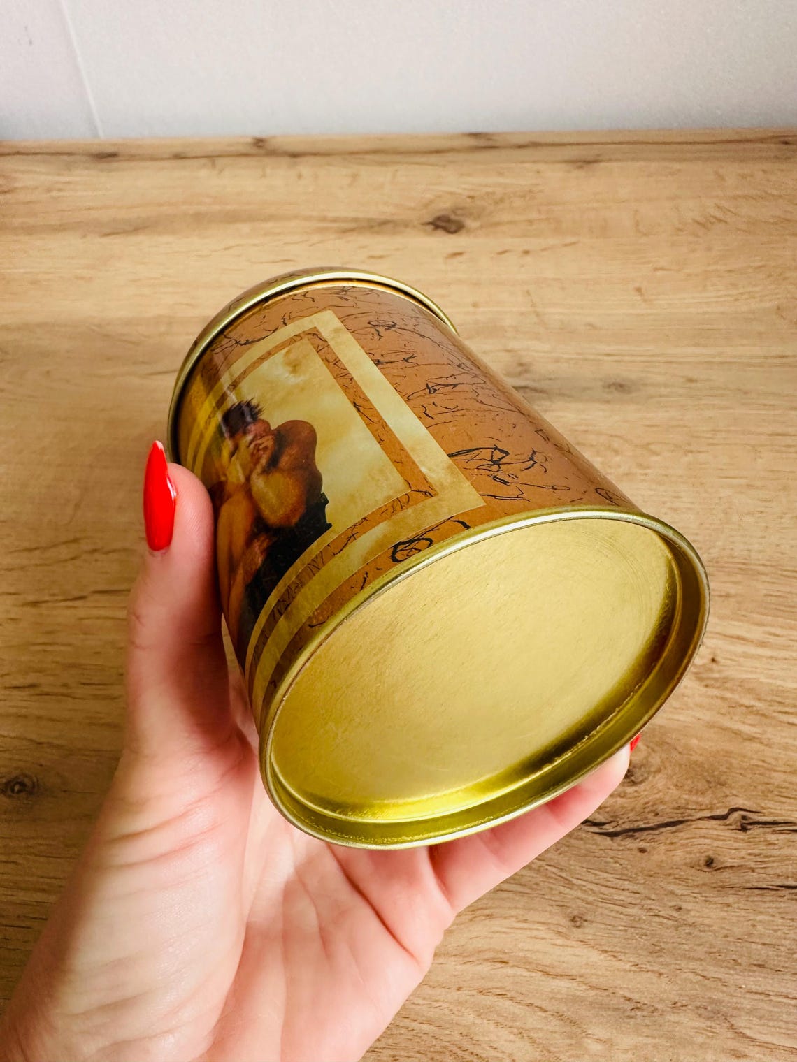 Vintage Set of 2 Tin Box - Christmas Tin Box - Retro Tin Box - Angel ...