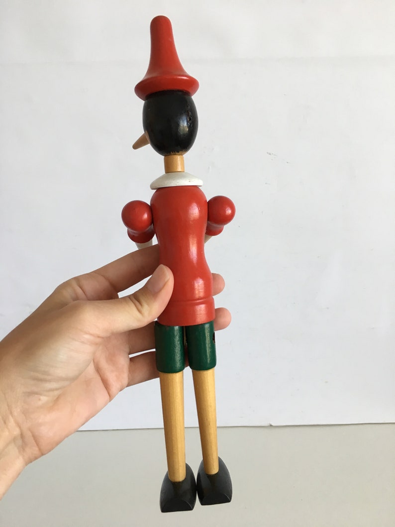 Vintage Pinocchio Marionette Toy Pinocchio Doll Wooden | Etsy