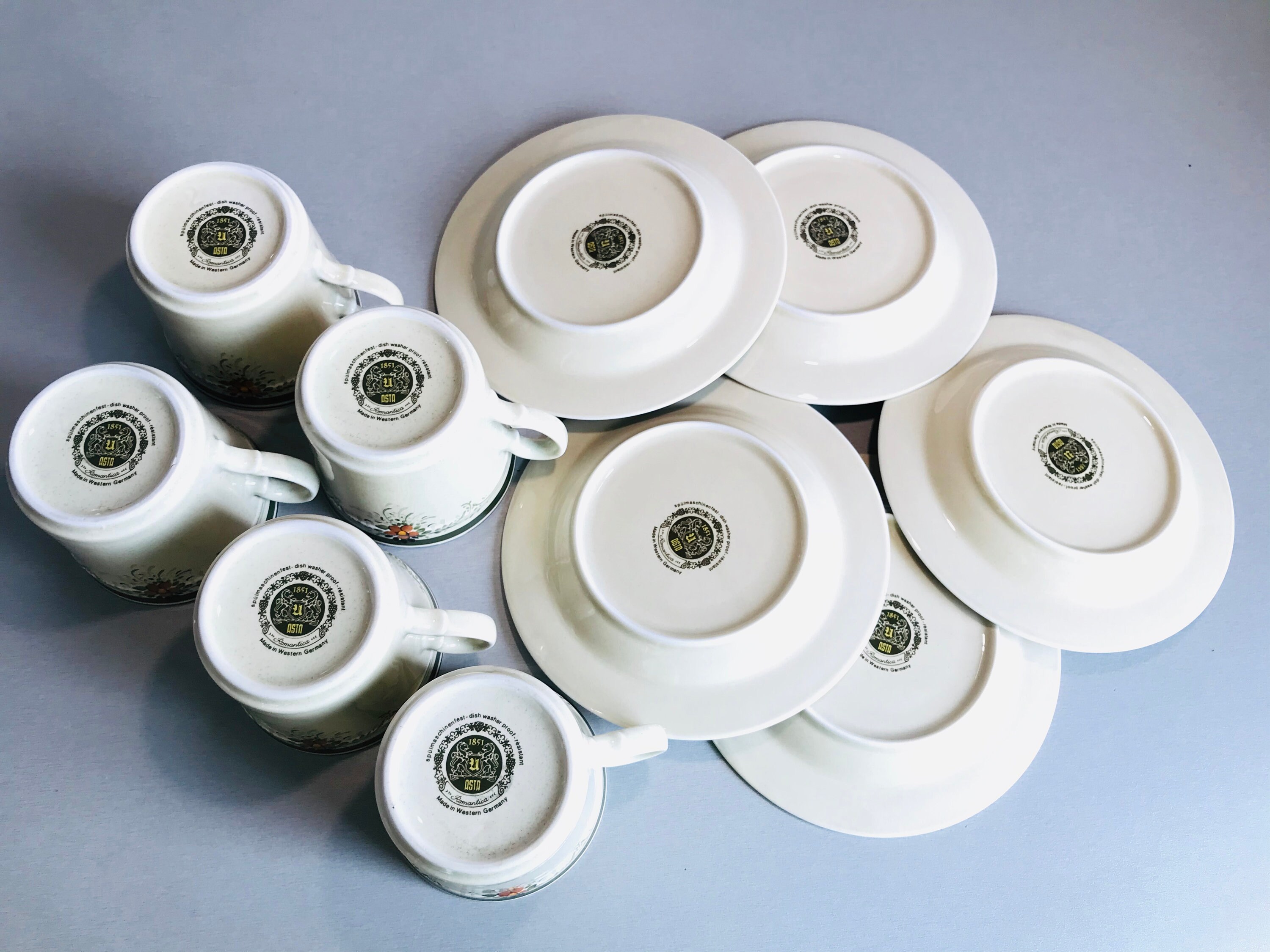 Vintage Porcelain Coffee or Tea Set ASTRA Romantica 1851 | Etsy