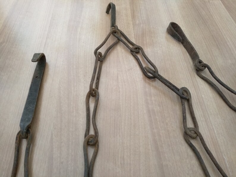 Antique Hand Forged Chain Rustic Decor Rare Hand Forged | Etsy