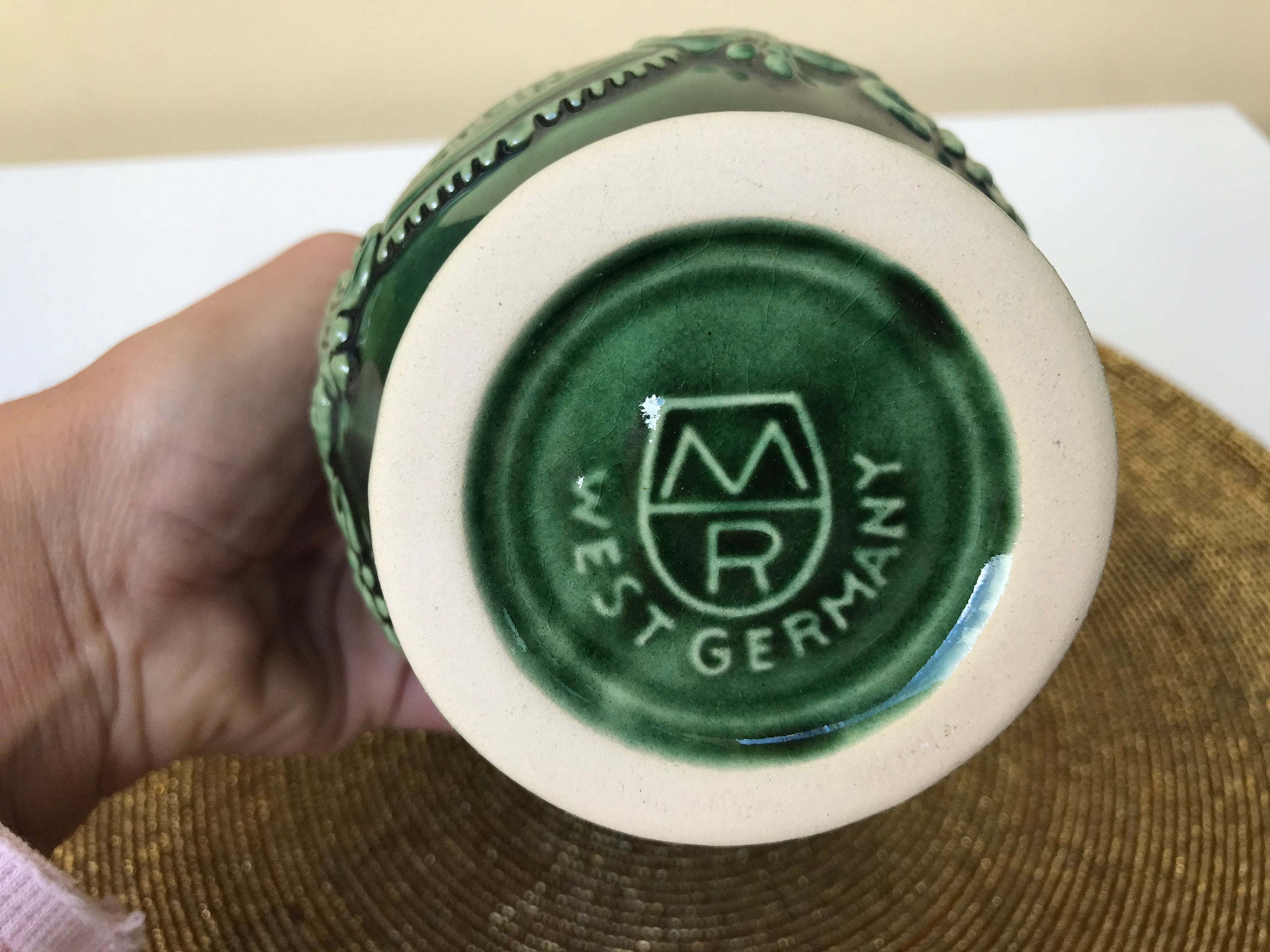 Vintage Marzi & Remy Green German Wine Pitcher - Marzi and Remy ...