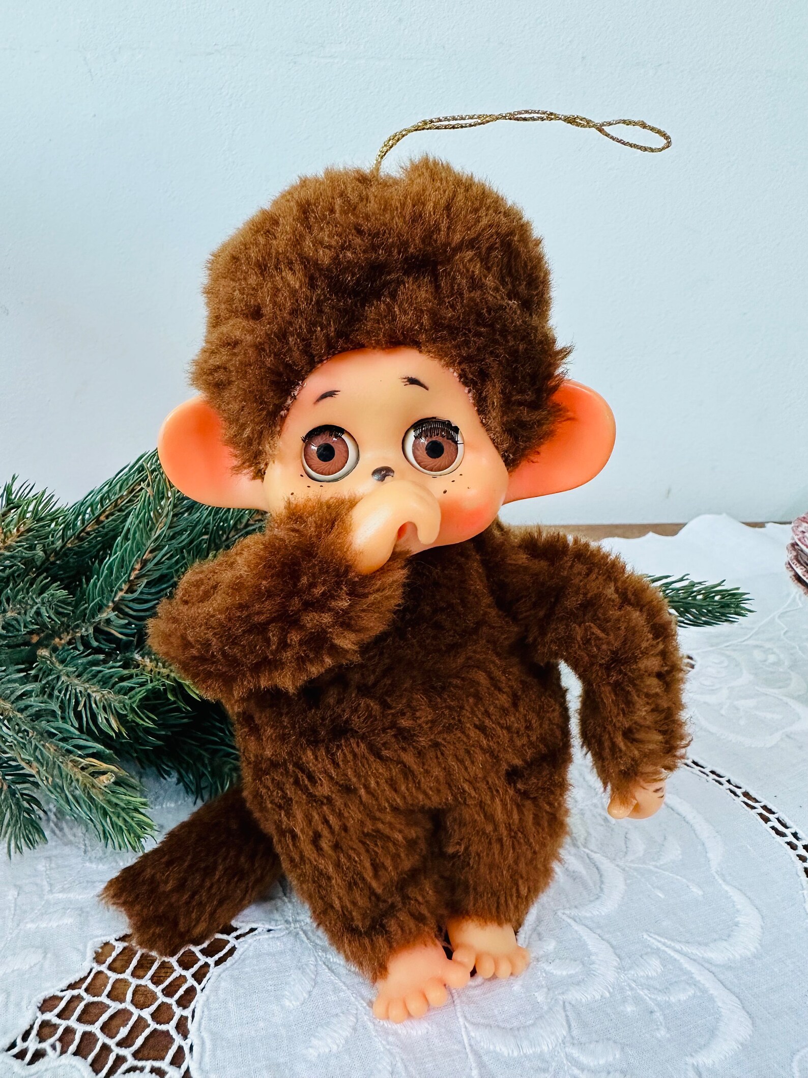 Vintage Jimmy Daisuke Toho Bussan Monkey Plush Toy - Doll Monchhichi ...