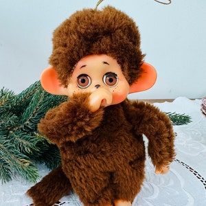 Vintage Jimmy Daisuke Toho Bussan Monkey Plush Toy - Doll Monchhichi ...