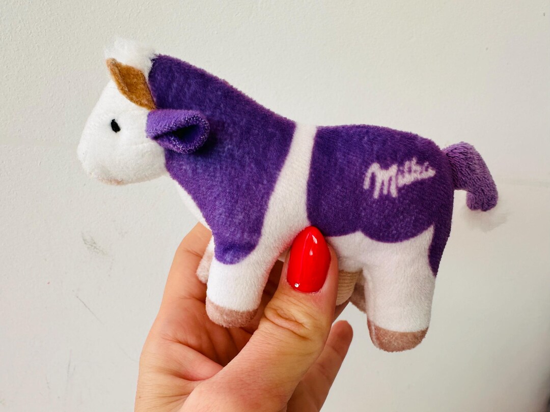 Milka Cow Toy - Swiss Purple and White Cow (11) - Etsy