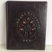 Genuine Embossed Leather Folder - Vintage Leather Book Cover - Large ...