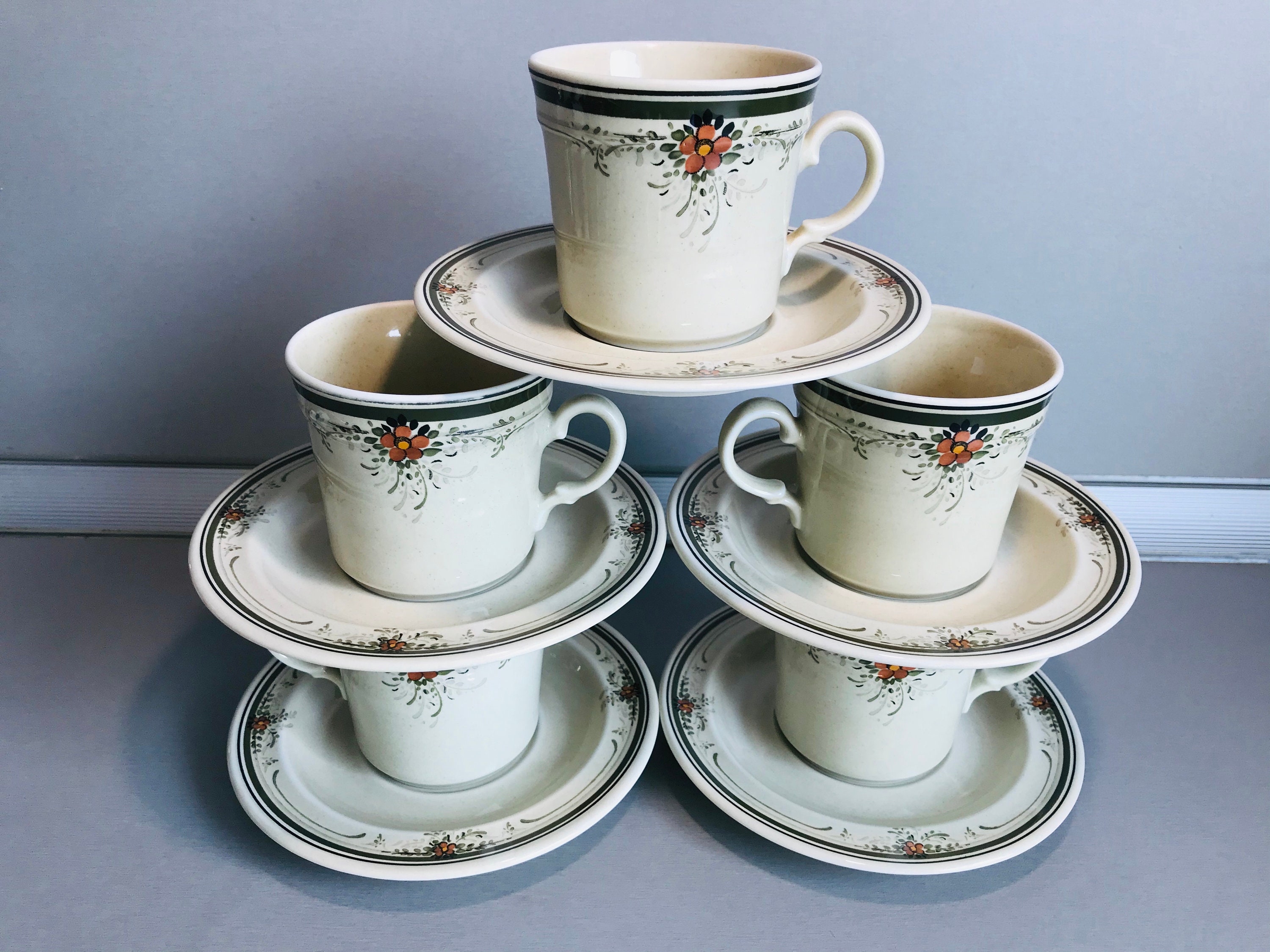 Vintage Porcelain Coffee or Tea Set ASTRA Romantica 1851 | Etsy