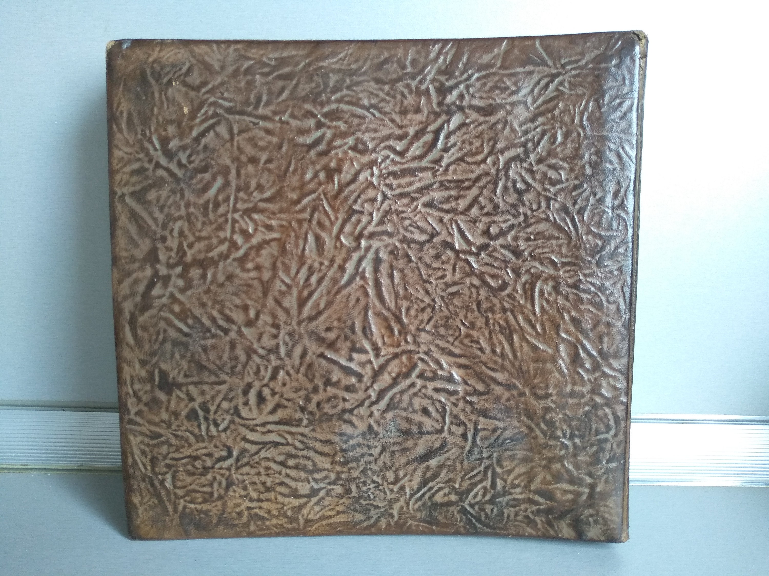 Genuine Leather Photo Album - Embossed Photo Album - Leather Scrapbook ...