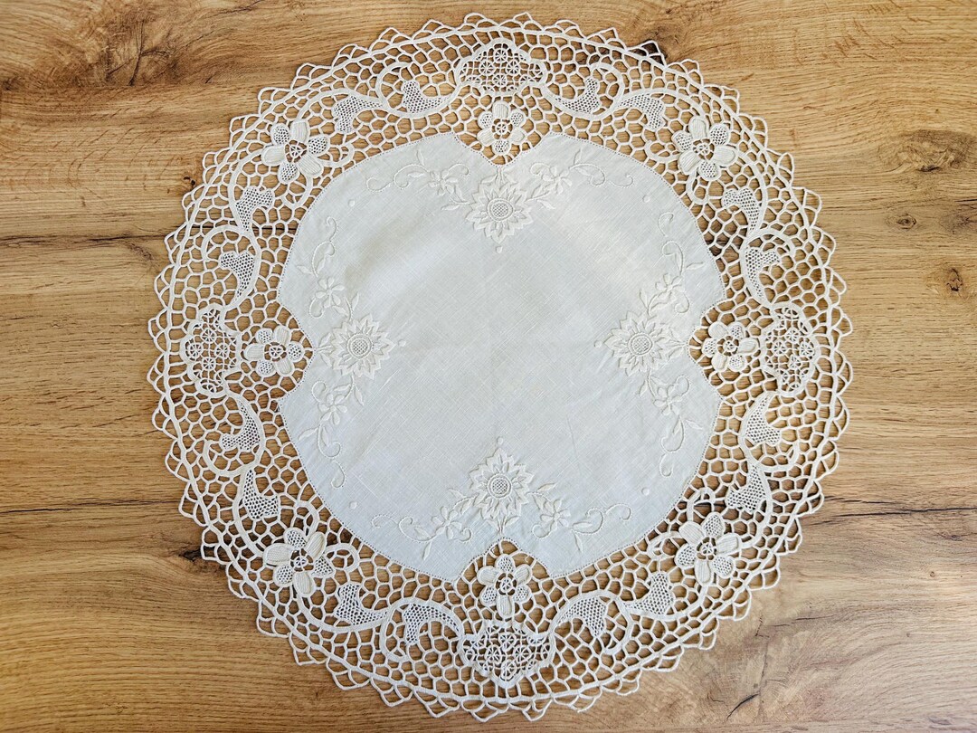Vintage Hand Embroidered Small With Needle (1) - Etsy