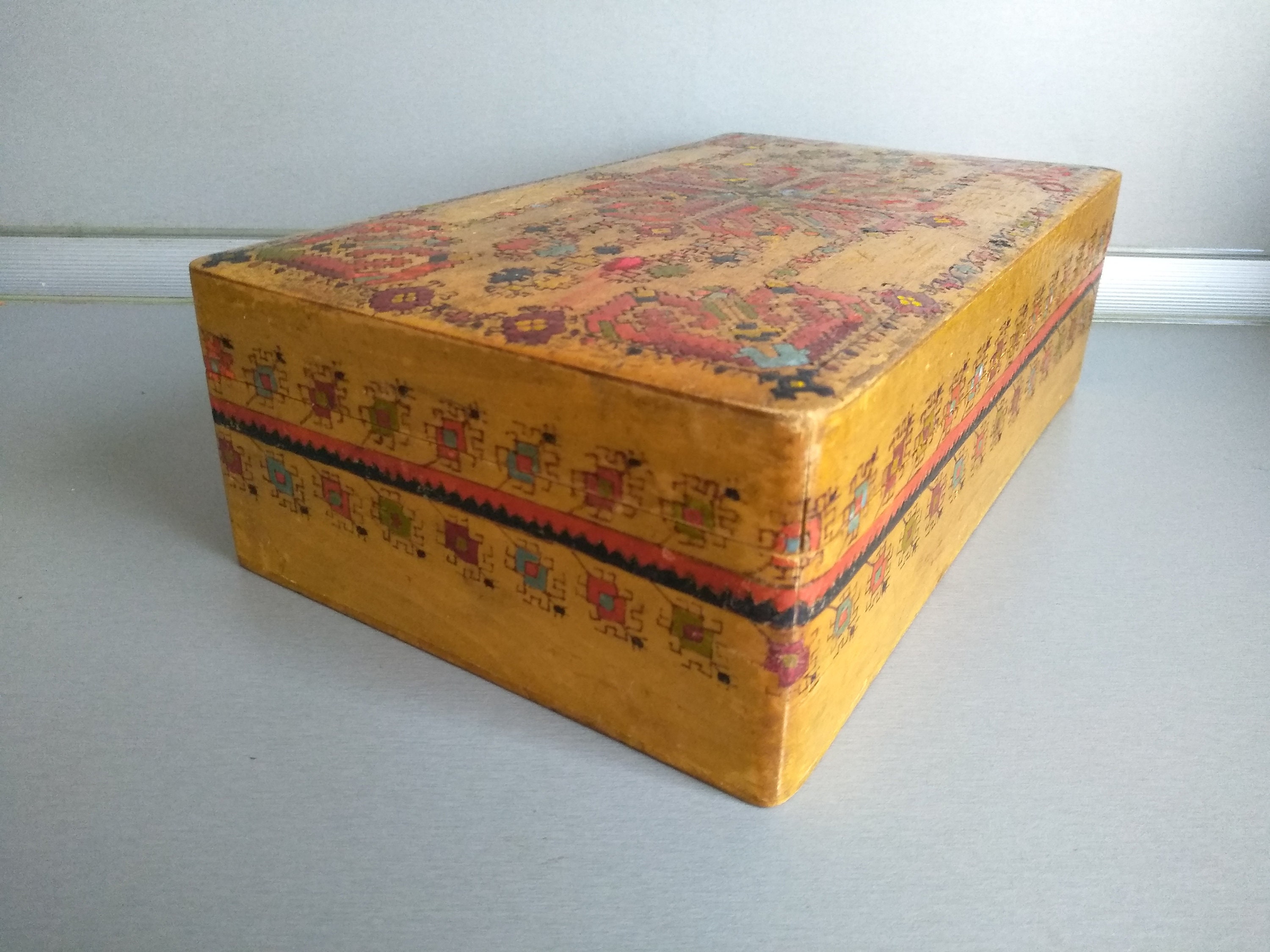 Vintage Pyrography Box Vintage Wooden Box Vintage Handmade - Etsy