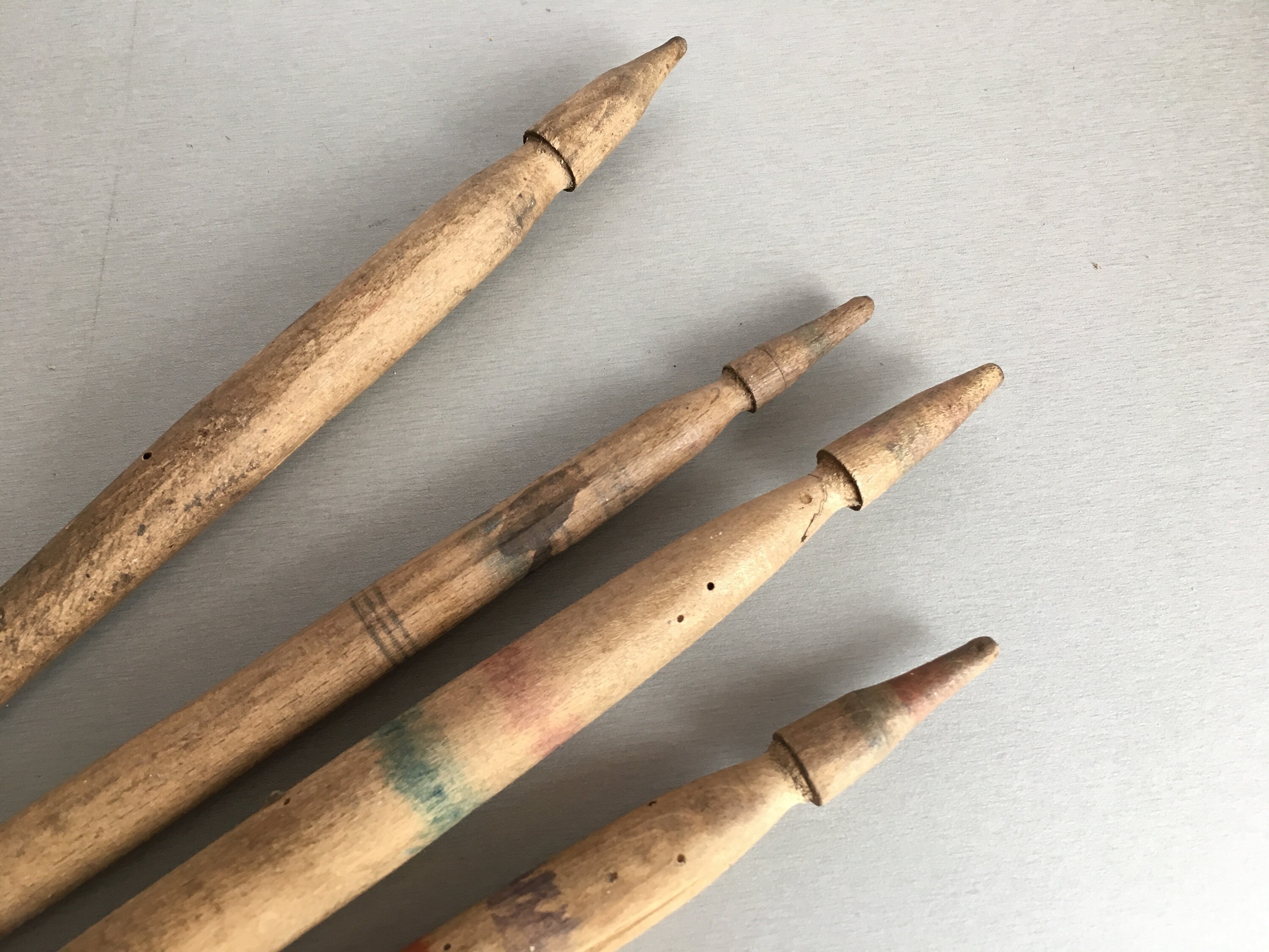 Antique Wooden Spindles Set of 4 Turned Wooden Spindles - Etsy