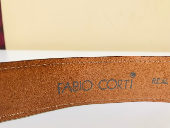 Vintage Fabio Corti Italian belt - Fabio Corti brown … - Gem