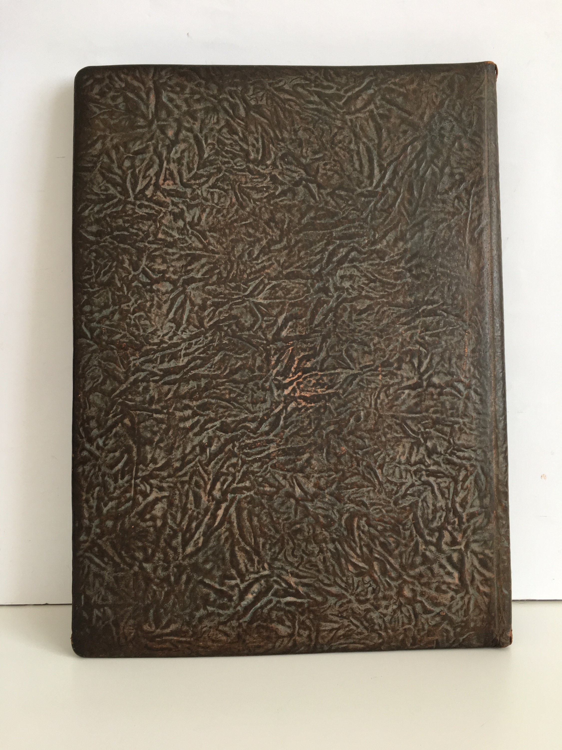 Vintage Genuine Embossed Leather Large Folder Leather Book - Etsy