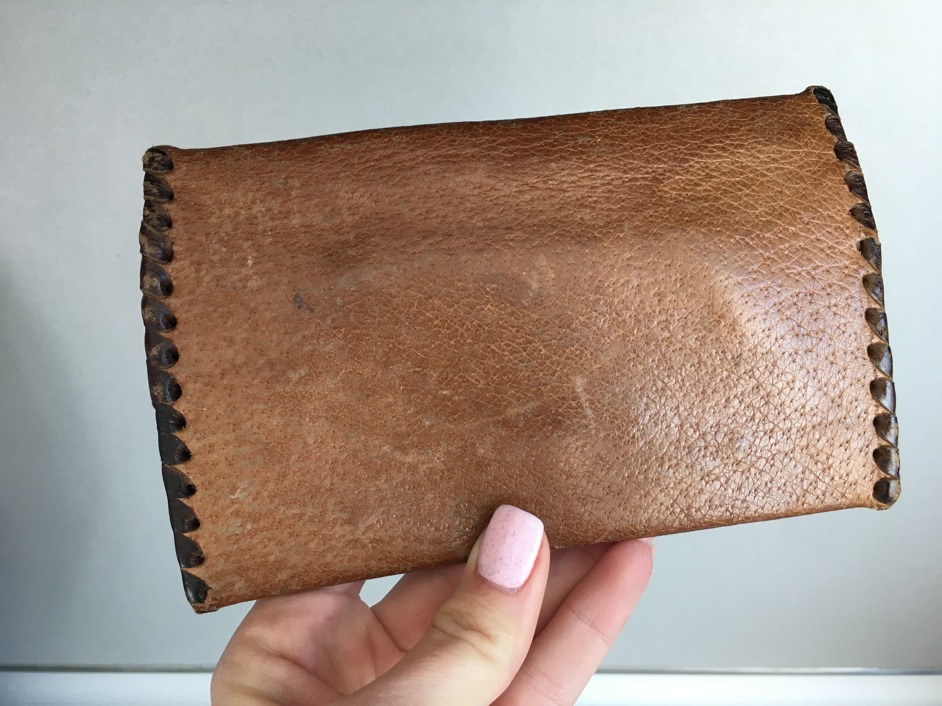 Vintage genuine leather wallet Vintage wallet Genuine | Etsy