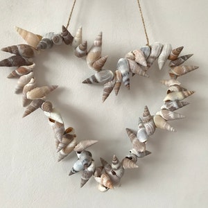 Beautiful Heart With Sea Snail Shells - Conch Shells Decor - Shell ...