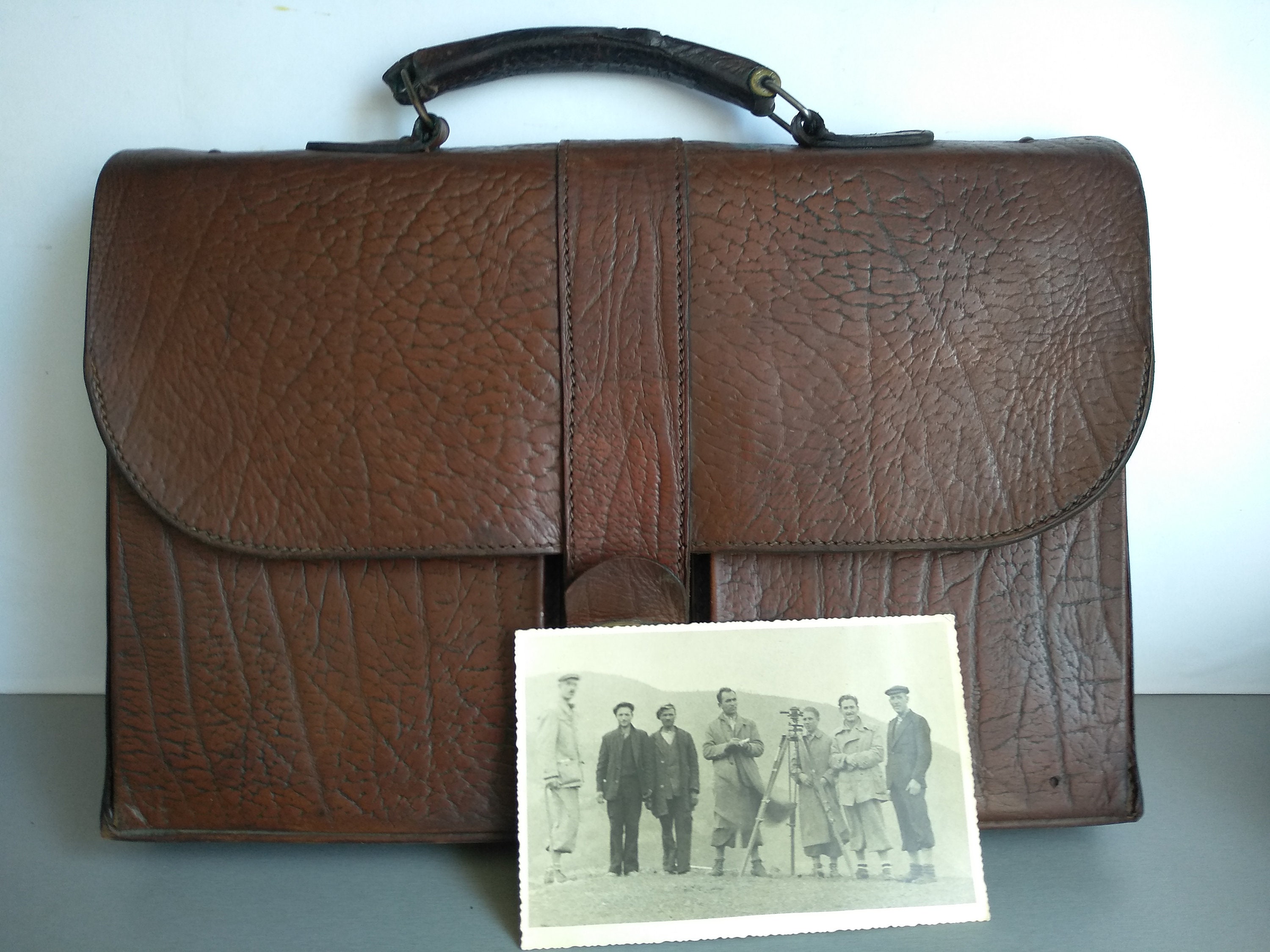 Documents Bag - Men's Handbag - Genuine Leather Document Bag - Business ...