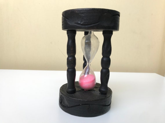 Vintage Wooden Hourglass Sand Clock Sand Timer Sand | Etsy