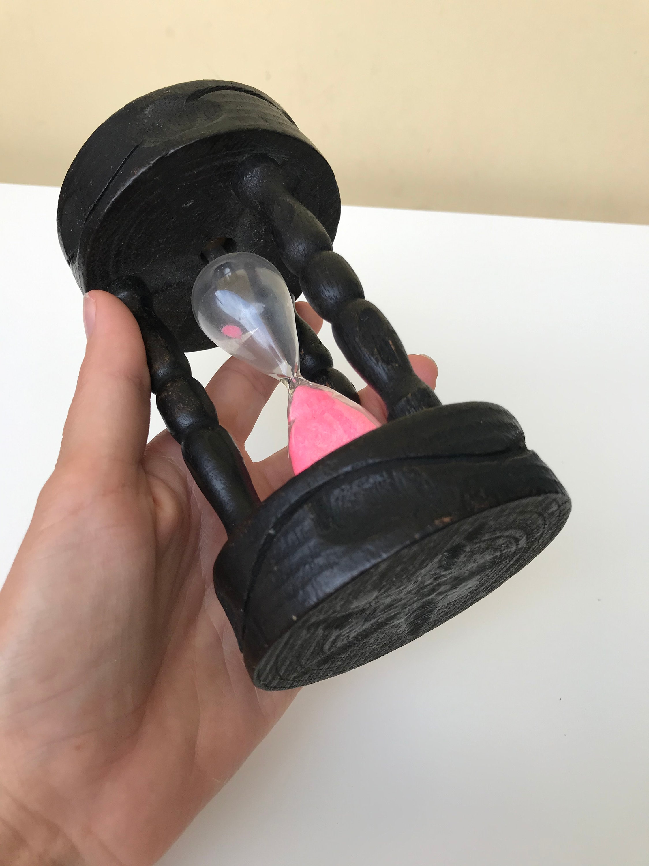 Vintage Wooden Hourglass Sand Clock Sand Timer Sand | Etsy